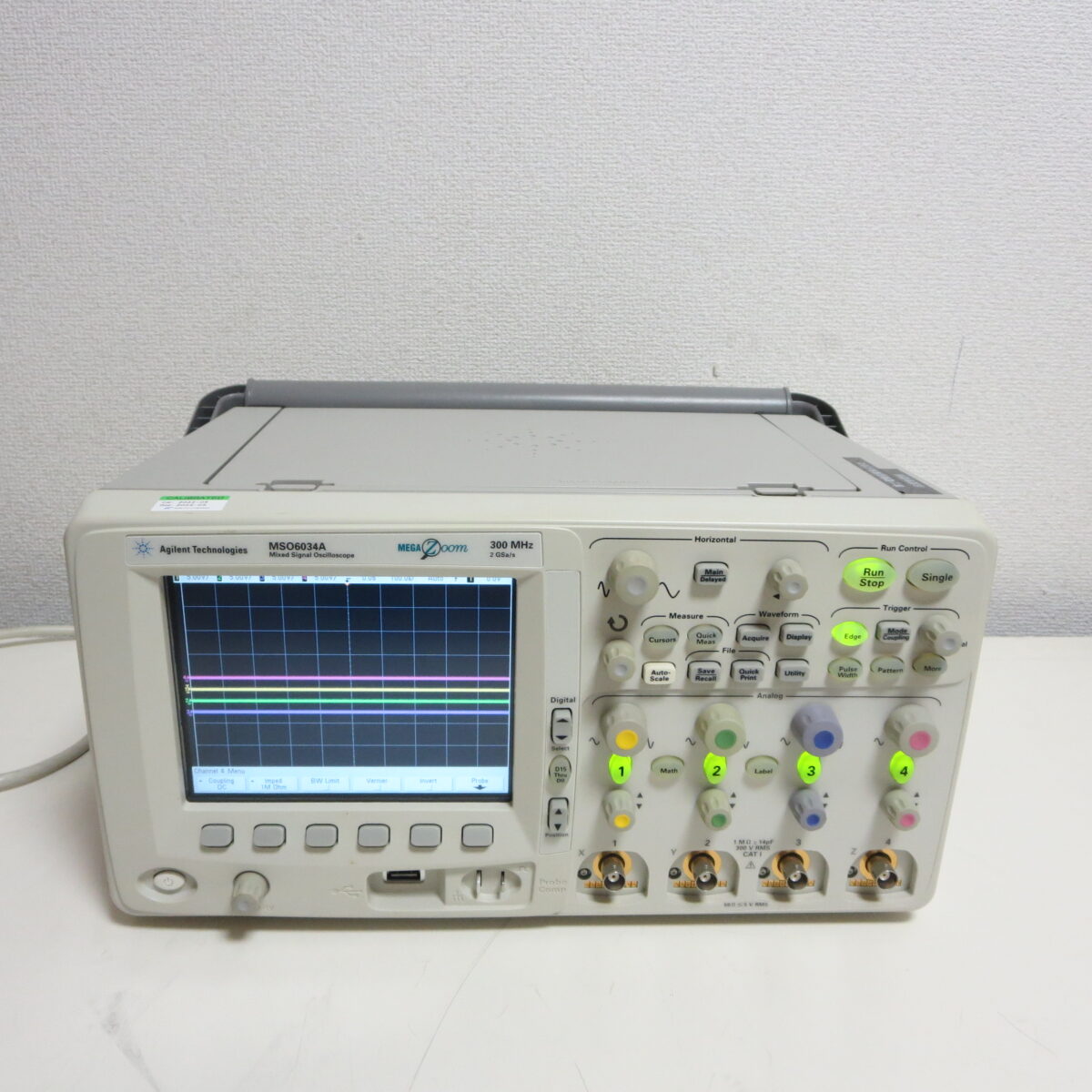 Keysight/キーサイト(校正書類付き2022年.5月) MSO6034A ミックスド・シグナル・オシロスコープ：300 MHz、4ch ...