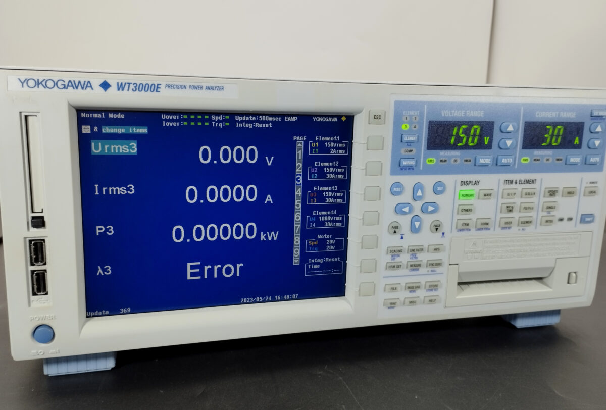横河計測(校正済み･標準付属品) WT3004E プレシジョンパワーアナライザ OPT : 2A1-30A3-D/G6/B5/FQ/DA/V1/C12/C7/C5/MTR | 中古研究機器.com