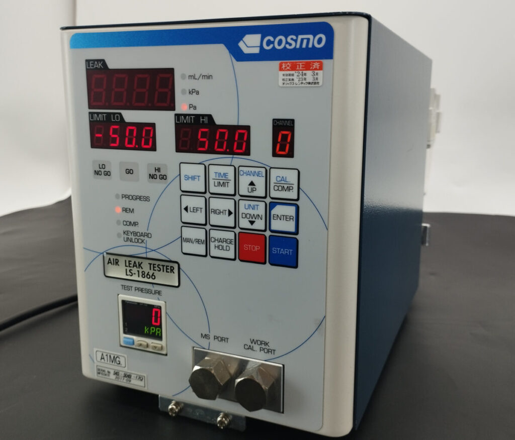 コスモ計器（標準付属品付） 差圧式エアリークテスター コンパクト型 LS1866A1MG | 中古研究機器.com